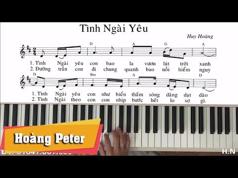 Hướng dẫn đệm Piano: Tình Ngài Yêu Con-lHuy Hoàngl-Hoàng Peter - YouTube