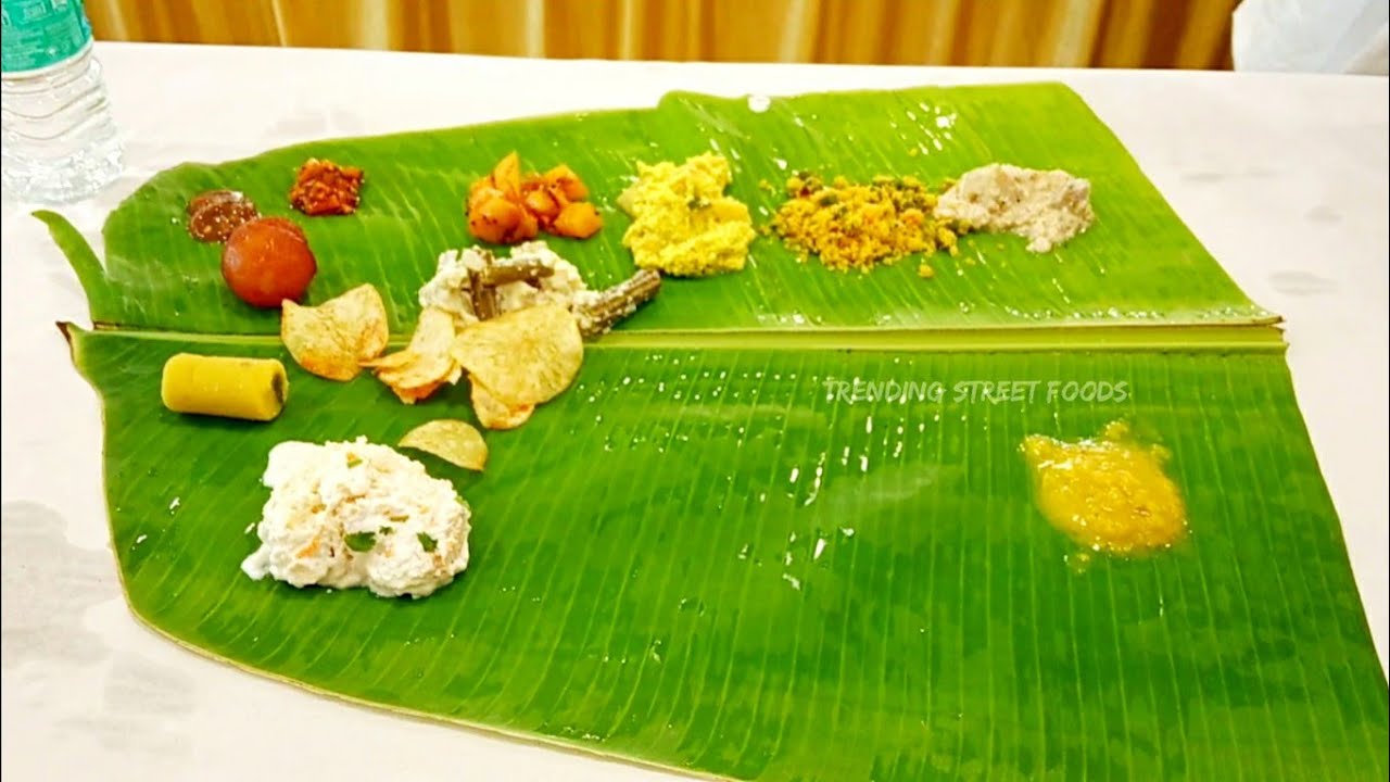 Tamil Brahmin Style Wedding Lunch - YouTube