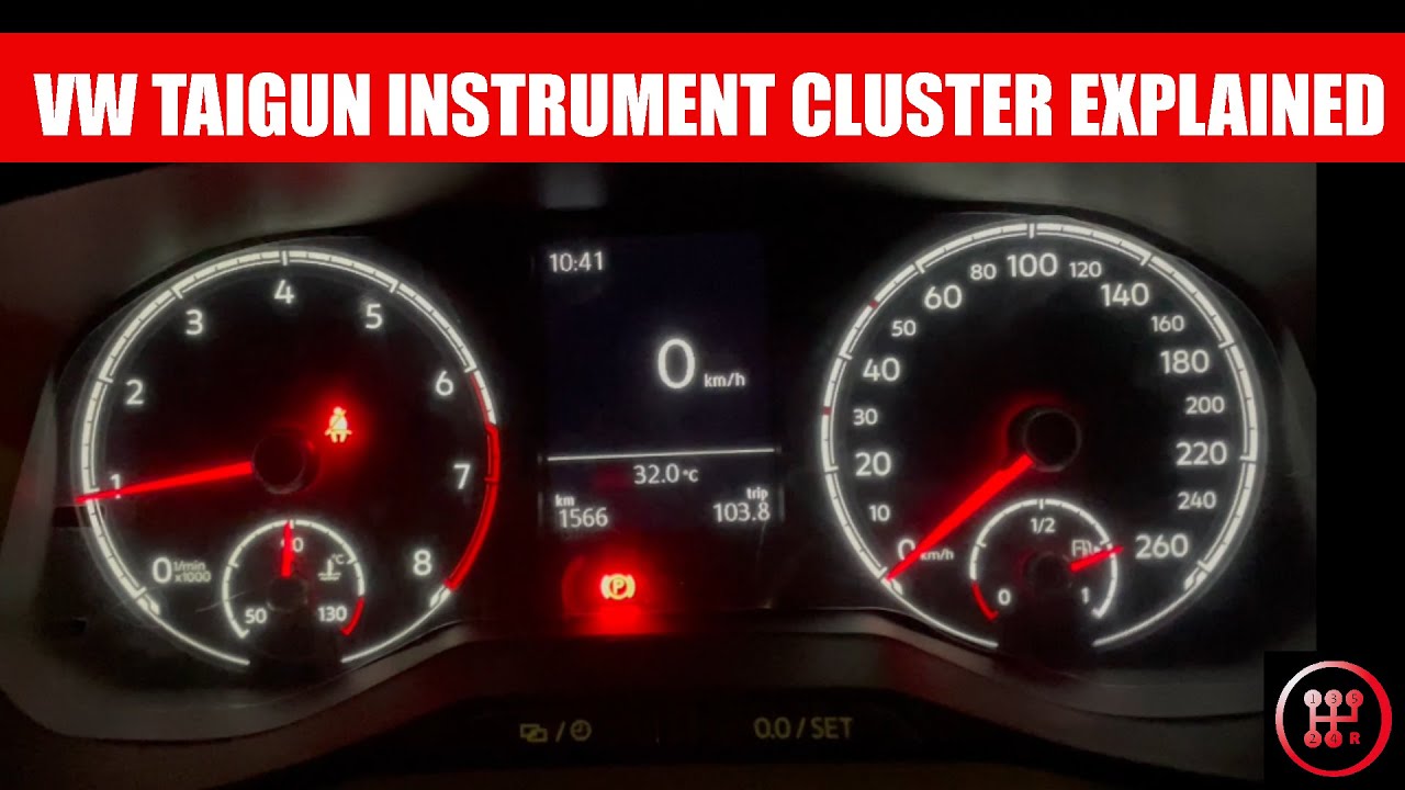 VW Taigun Instrument Cluster explained| Taigun, Kushaq, Virtus, Slavia ...