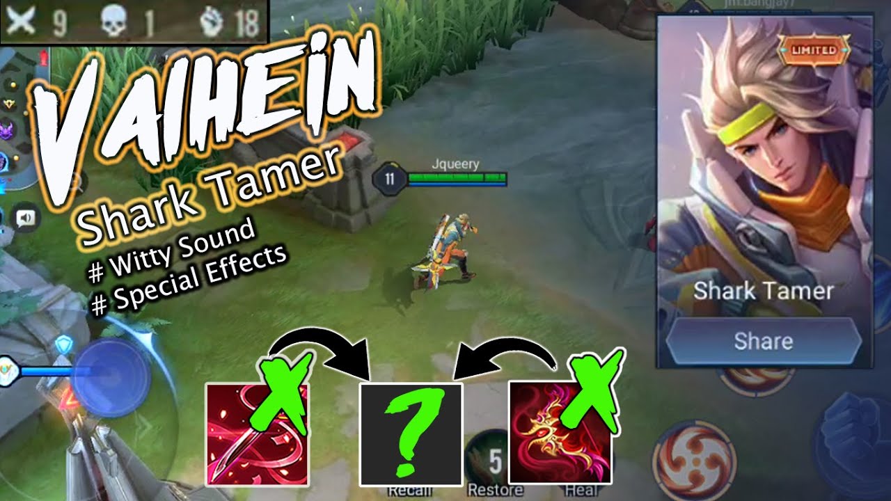 VALHEIN NEW SKIN SHARK TAMER - BEST VALHEIN BUILD | AoV | 傳說對決 | RoV ...