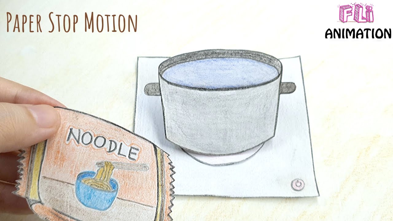 COOKING NOODLES! [Paper Stop Motion] - YouTube