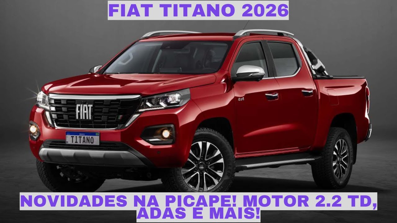 Fiat Titano 2026: Nova Picape Chega com Motor 2.2 Turbodiesel e ...