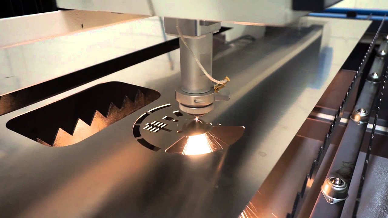 Boss FC 6012 Fiber Laser Cutting Stainless Steel - YouTube