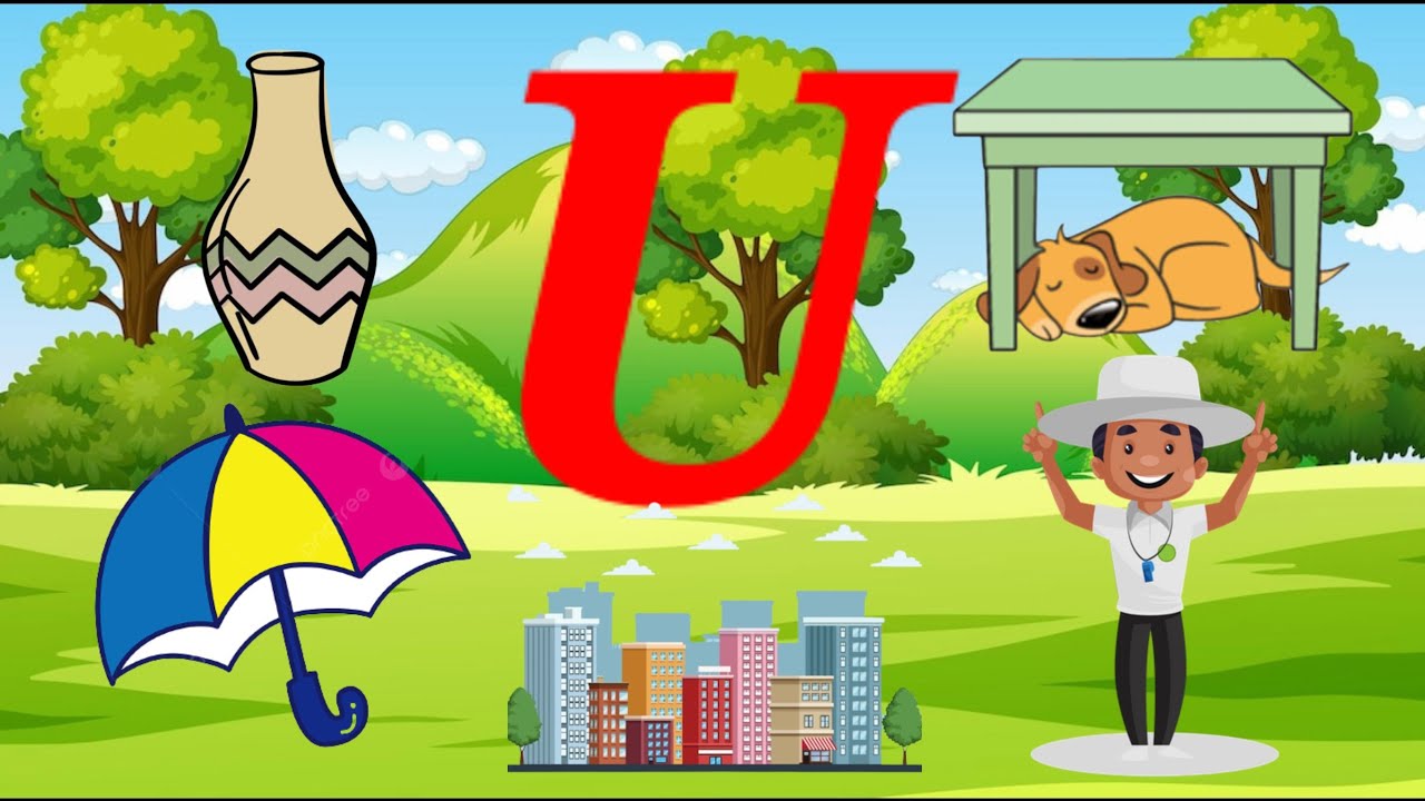 Letter U words | words that start with U | letter U words for kids | U ...
