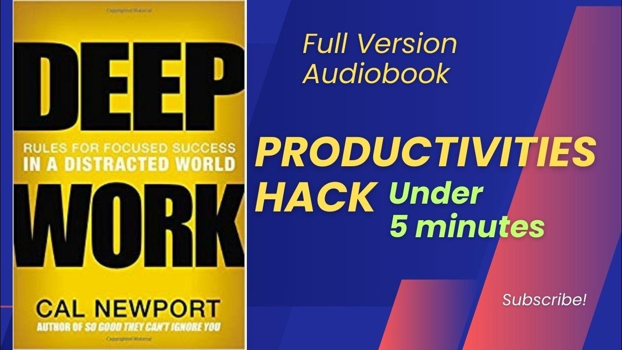 This Book Will Make You 10x More Productive – Deep Work Summary - YouTube