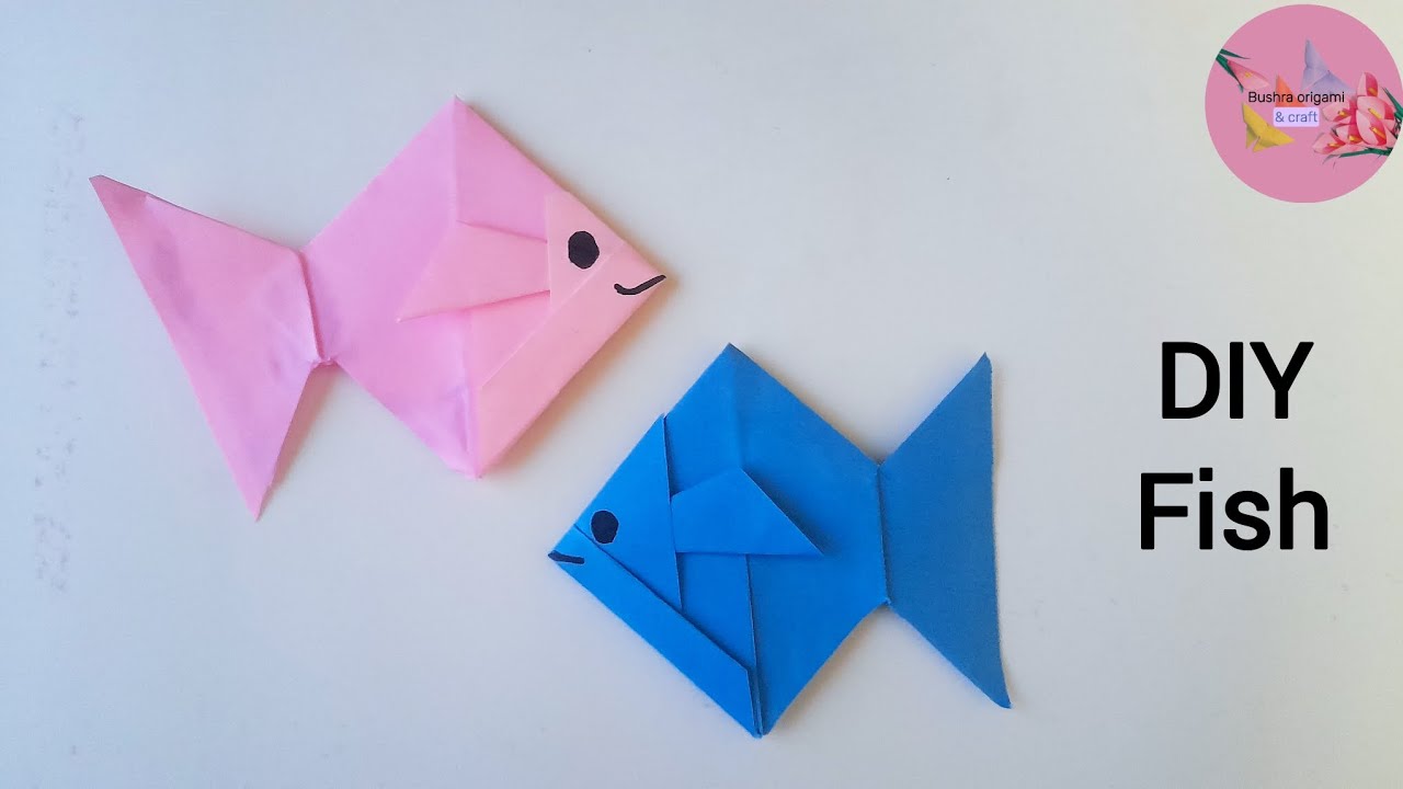 DIY fish origami / easy fish origami tutorial - YouTube