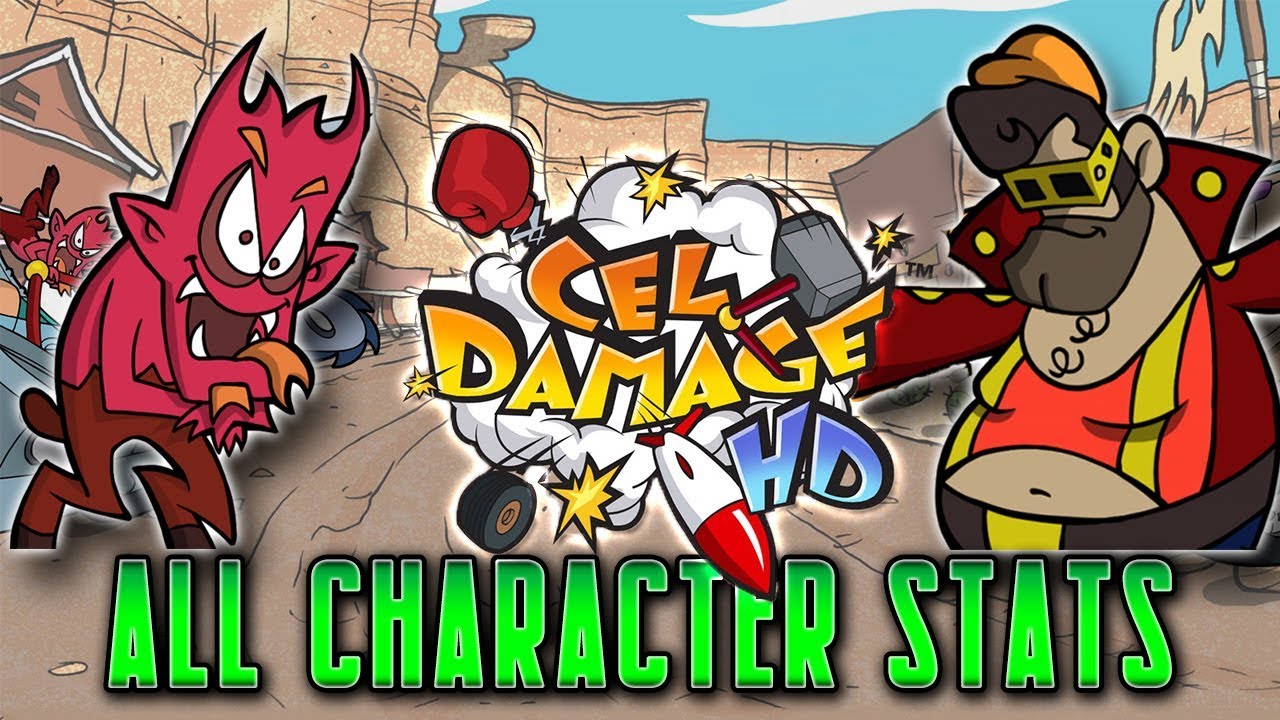 Cel Damage HD - All Character Statistics and Traits! - YouTube