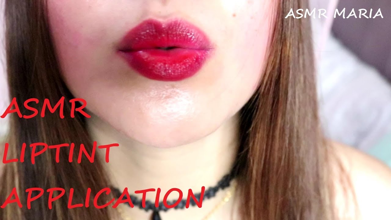 Asmr Lip Gloss Lip Tint Application Whispering Youtube