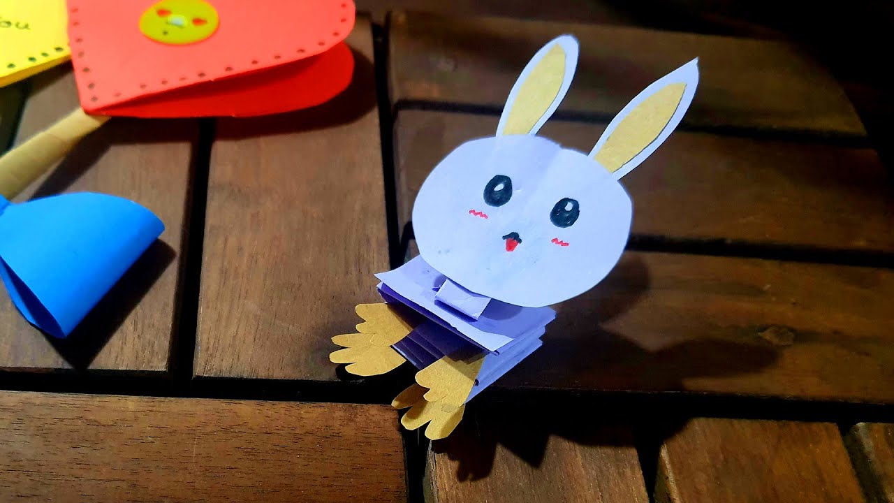 HOW TO CREATE RABBIT WITH PAPER | HOW TO MAKE PAPER CRAFT RABBIT ...