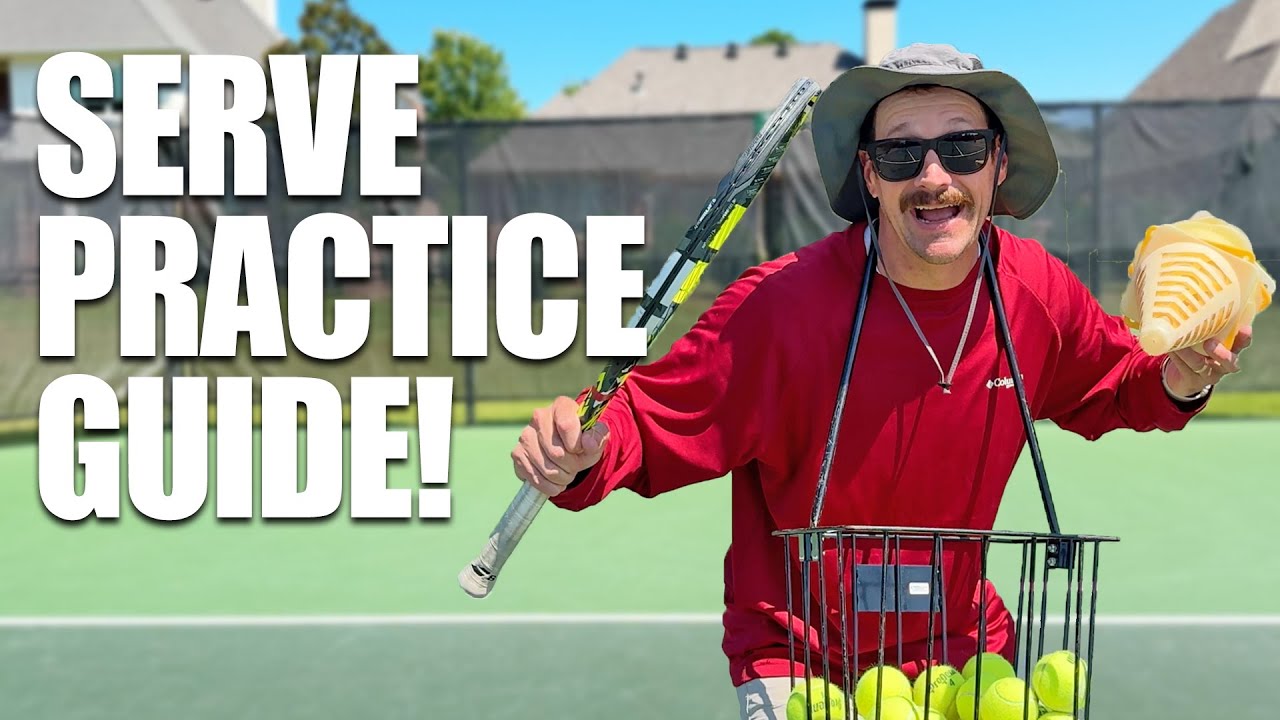 How To Practice Your Tennis Serve - YouTube