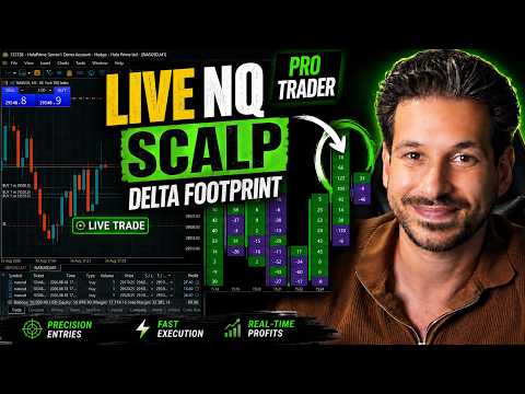 Watch a Pro Trader Scalp NQ LIVE Using Delta Footprint