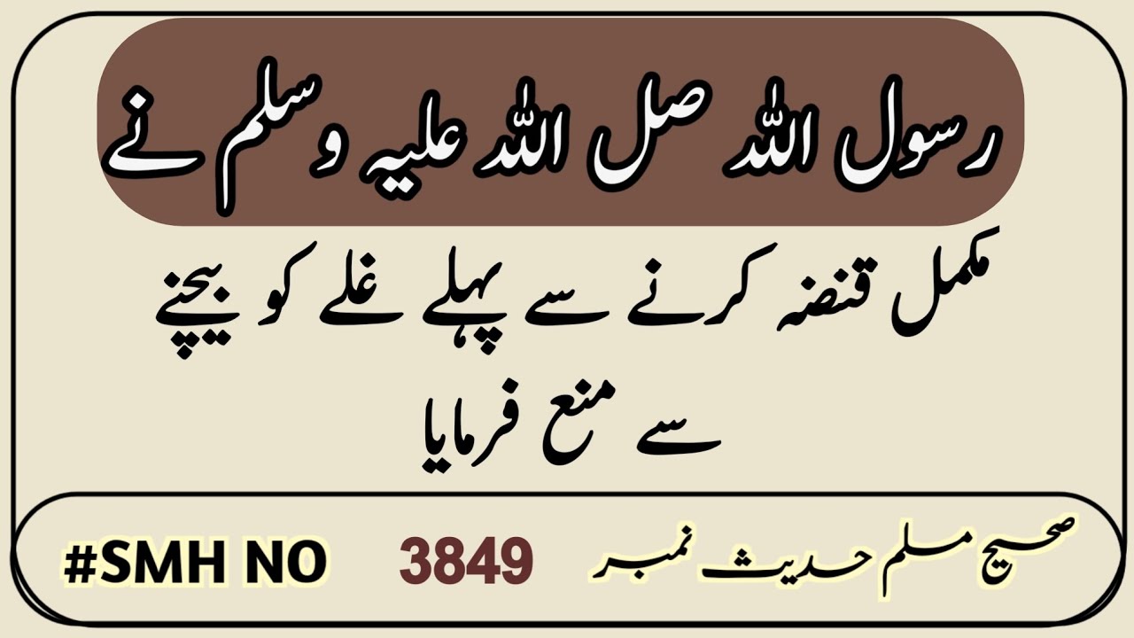 Sahih Muslim Hadees No 3849 INT 1528 | Lain Dain | Hadees Sharif ...