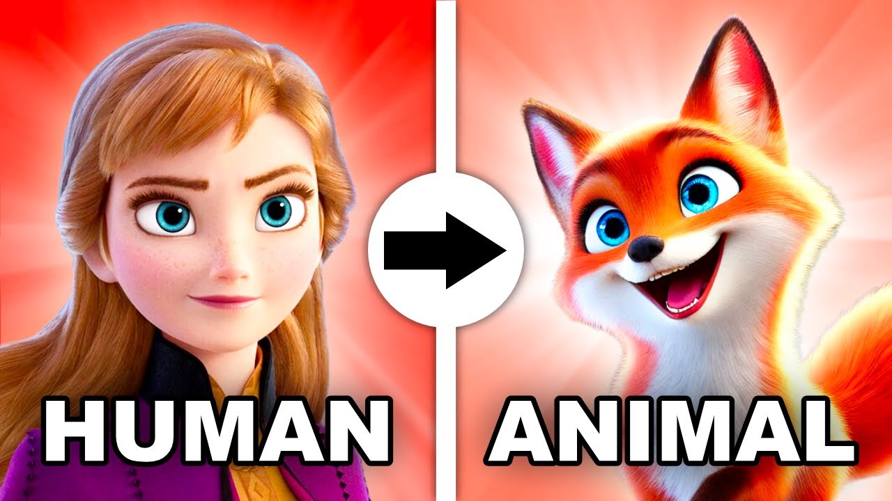 Frozen Characters As Animals - YouTube