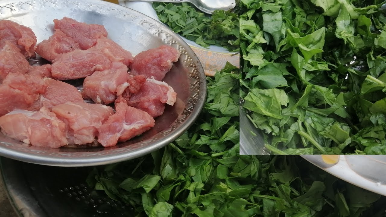 gosht palak recipe||village recipe sindhi style || gosht palak salan ...