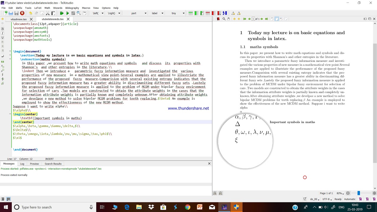 Latex Tutorial .how To Write Math Equation In Latex - Youtube