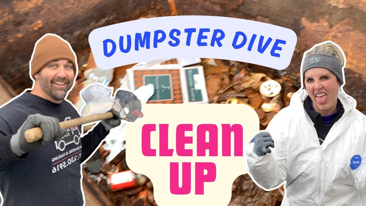 We scooped FREEZING COLD SLUDGE out of these dumpsters #dumpsterdiving ...