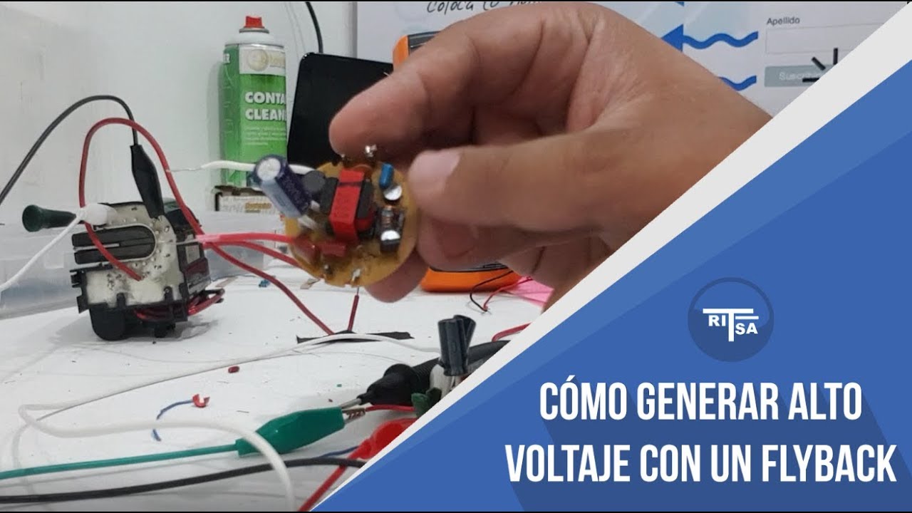Como generar alto voltaje con un FLYBACK - YouTube