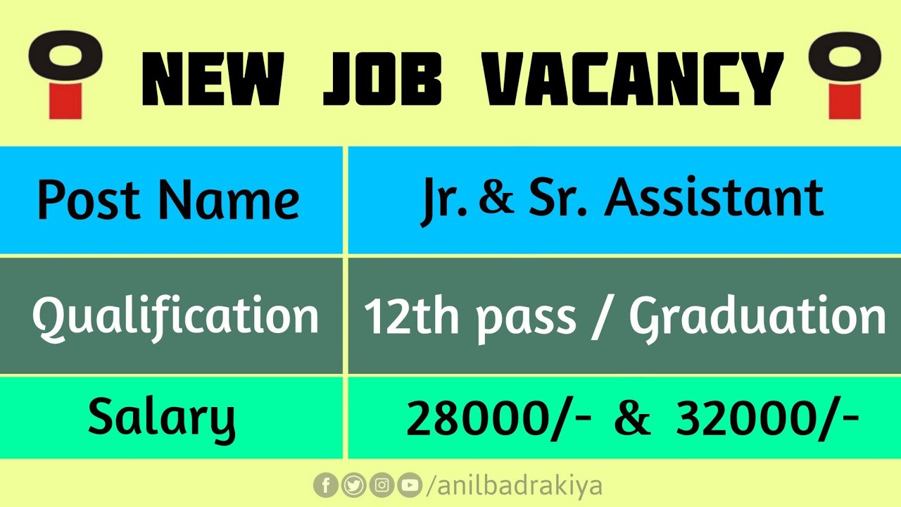 New bharti update | New job vacancy 2020 | 12th pass & graduation ...