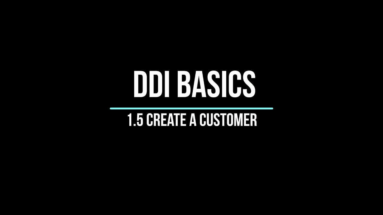 DDI Module 1 - YouTube