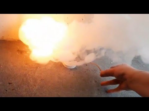 Hemp charcoal black powder test - YouTube