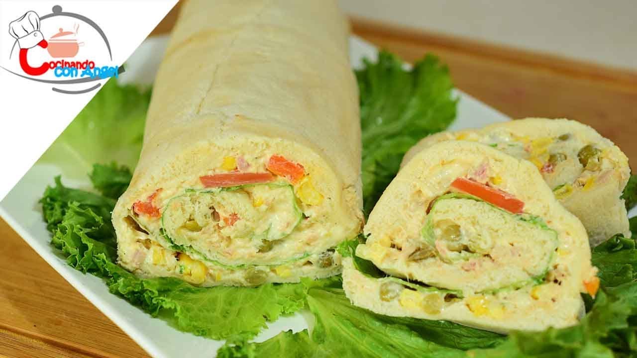 Rollos De Pescado Envueltos Rollitos De Carne Con Verduras