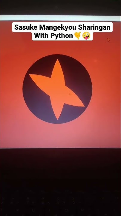Draw Sasuke Mangekyou Sharingan With Python Turtle - YouTube