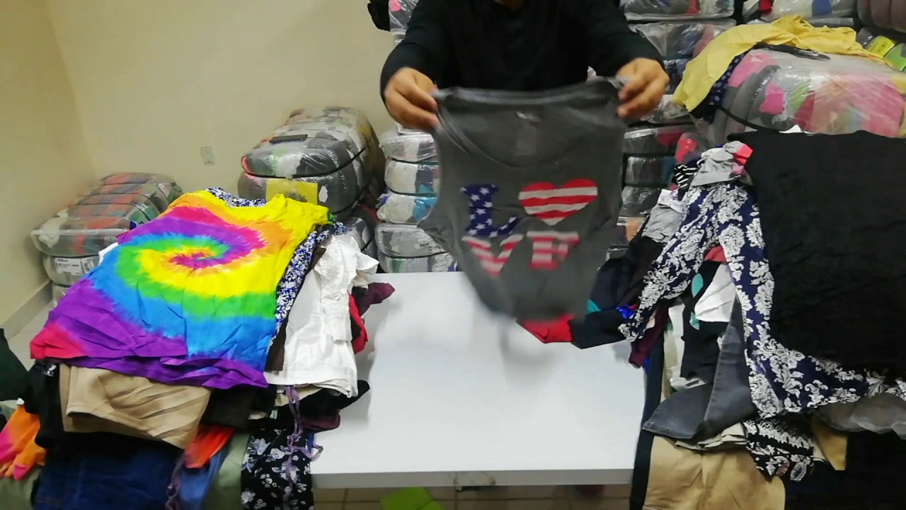 Paca de ropa americana Mujer Verano Calidad 3 (Económica) - YouTube