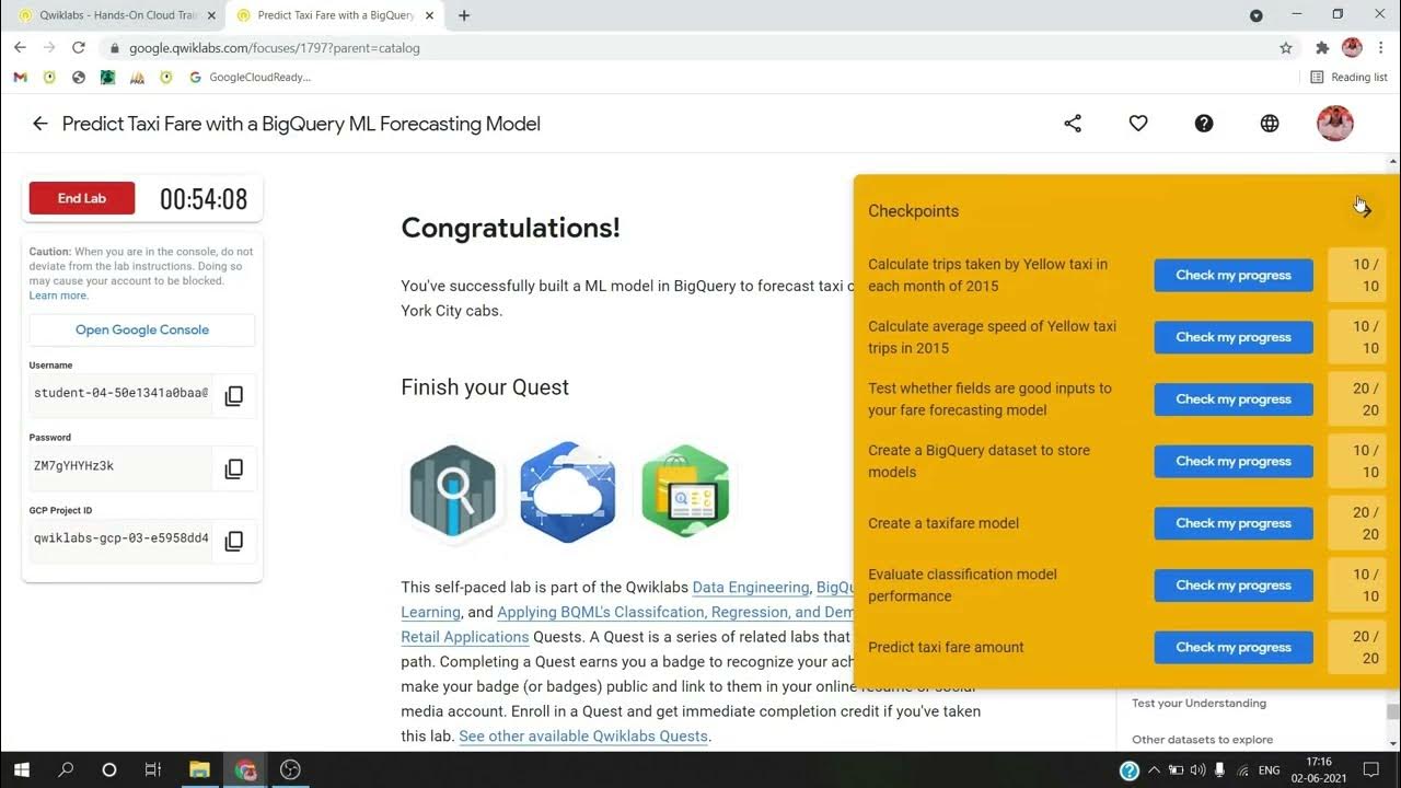 [NEW] - Predict Taxi Fare with a BigQuery ML Forecasting Model - [GSP246] - YouTube