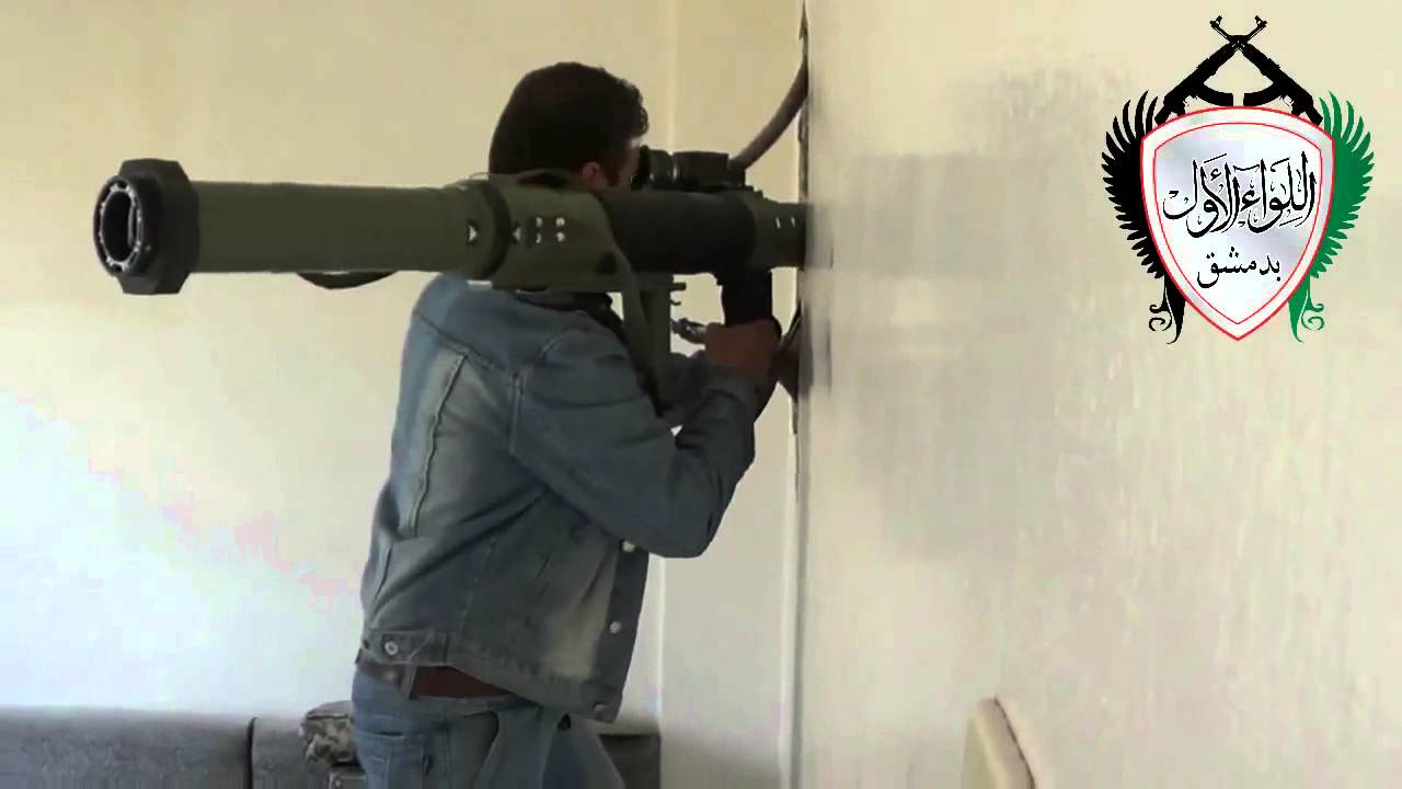 Syria FSA attack SAA position with M79 OSA - YouTube