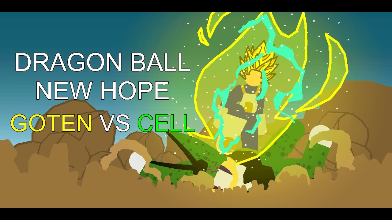 Goten vs Cell - Dragon Ball New Hope | Pivot Animator - YouTube