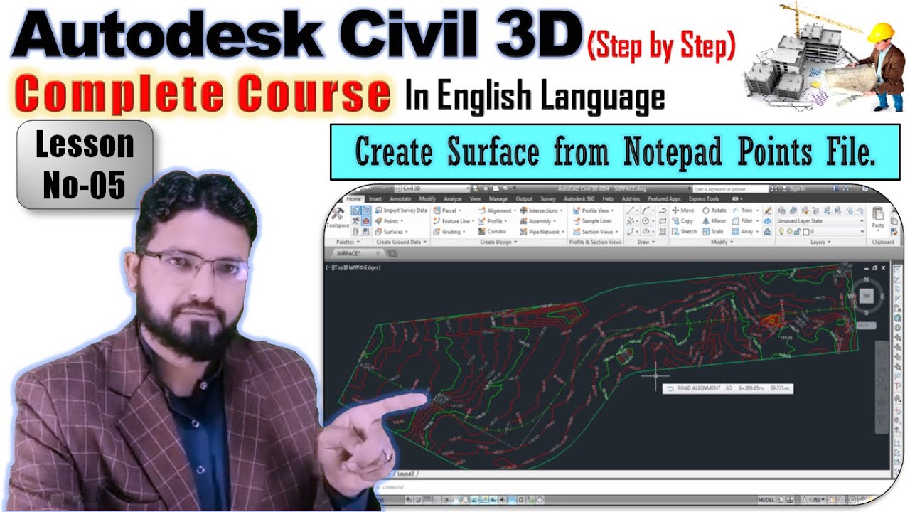 How To Create Surface From Notepad How To Make Surface In Civil 3d How To Create Surface From Notepad How To Make Surface In Civil 3d