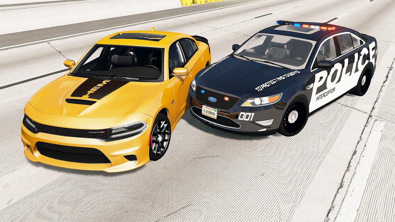 Realistic Police Chases #38 - BeamNG drive - YouTube