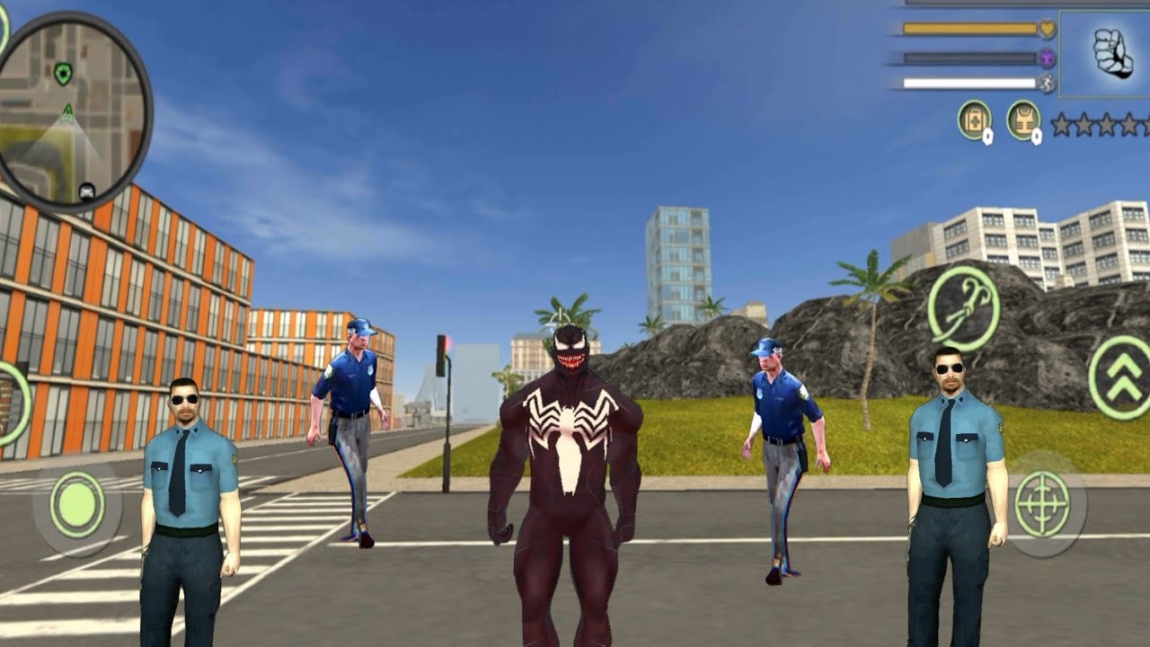 Venom Spider Rope Hero Vice Town #1 - Android Gameplay - YouTube