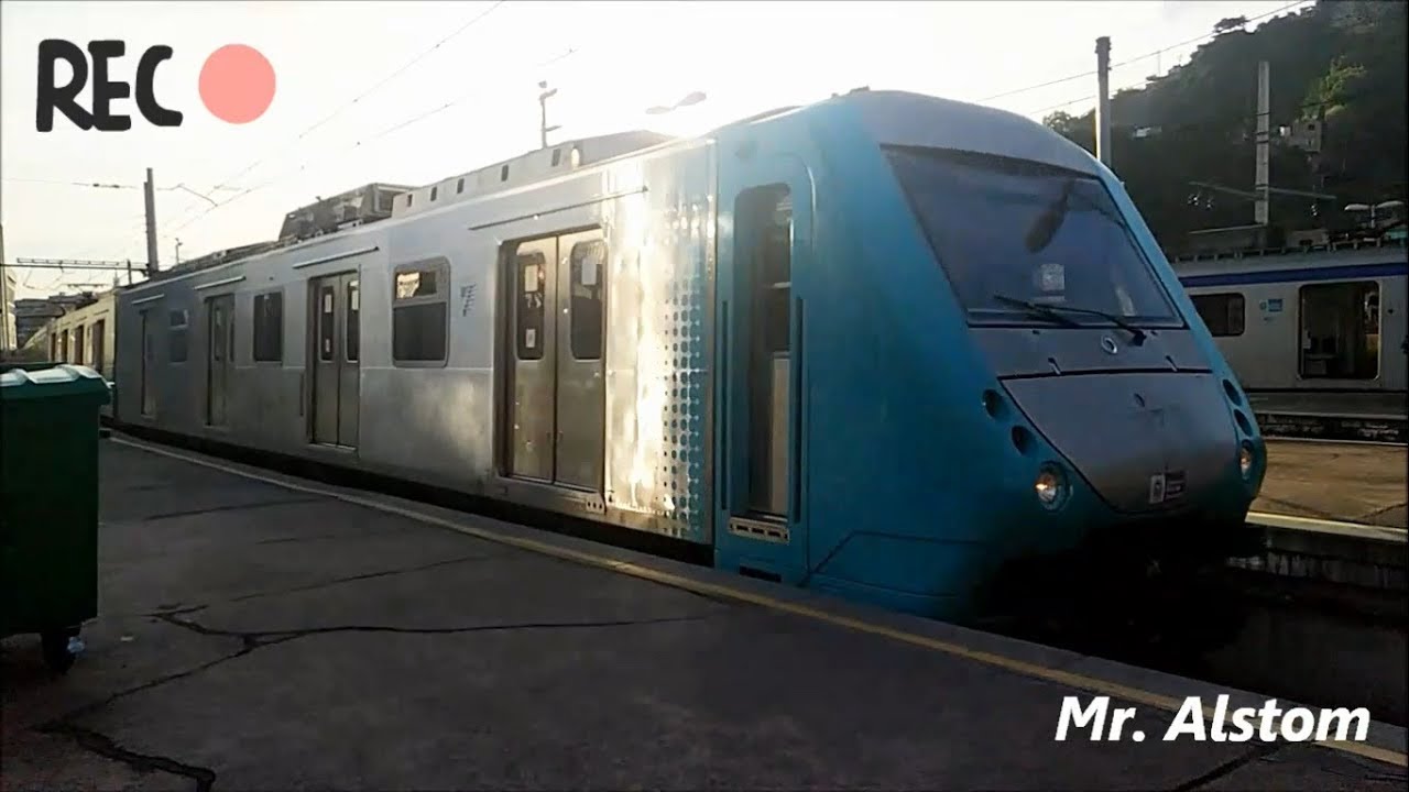 SuperVia - Alstom 4000 alinhando na Central do Brasil - YouTube