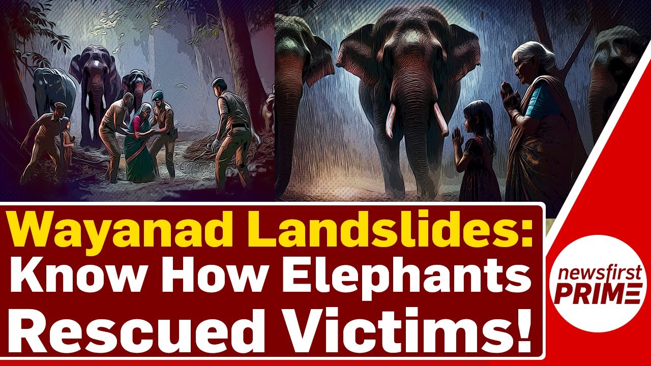 Wayanad landslides: Know how elephants rescued victims!|@newsfirstprime ...