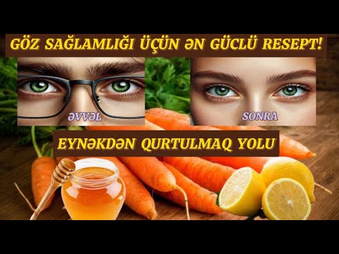 Göz Sağlamlığı və Zəifliyinə Qarşı Təbii  Kök, Bal, və Limon, Qarışımı!