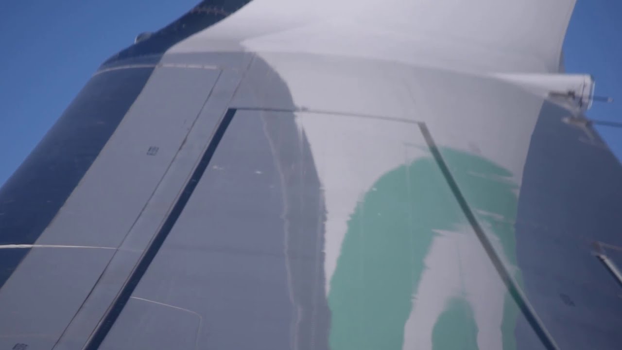 Transonic flow on airliner wing (shock wave) - YouTube