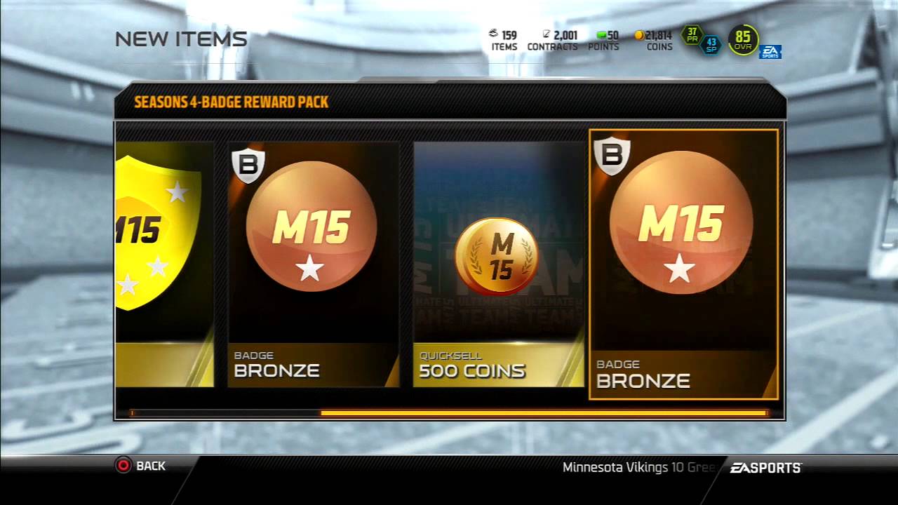 Madden 15 Ultimate Team Flashback Pack & Badge Pack Opening - YouTube