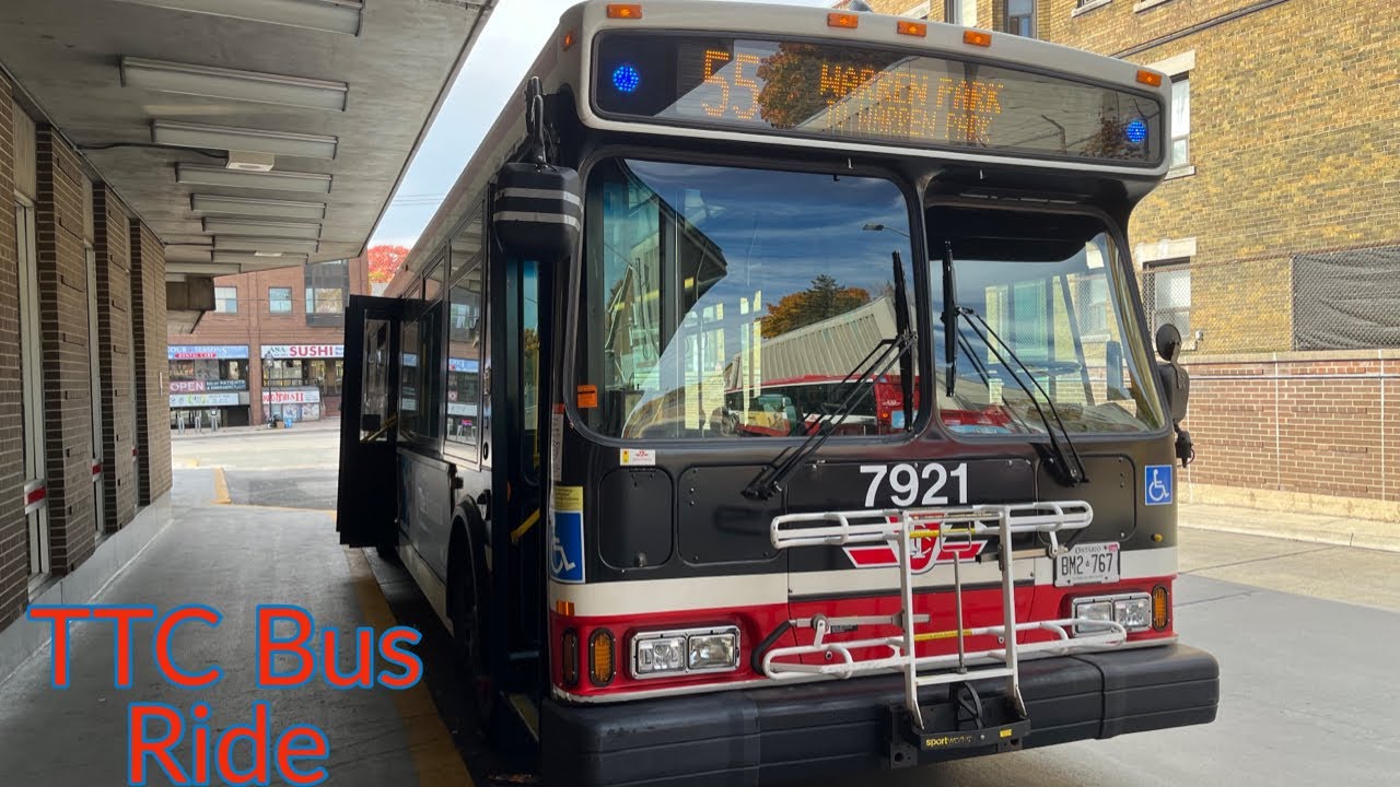 Toronto TTC 55 Warren Park Bus Ride - Full Route 10/25/2022 - YouTube