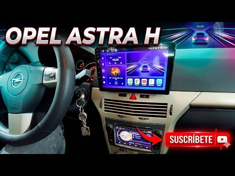 Opel Astra H con cámara trasera y pantalla con CarPlay y Android Auto