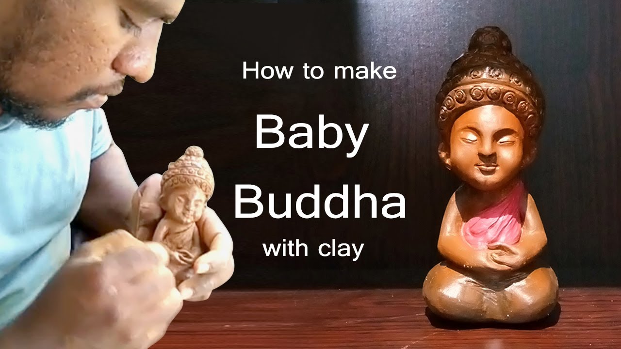 Buddha Face with Clay Easy Making Process at home | You Can Try at Home ...