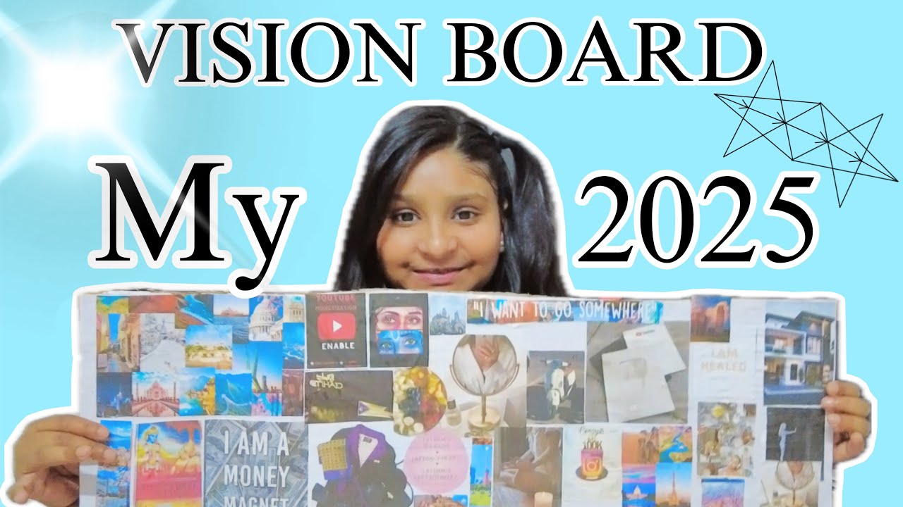 VISION BOARD 2025 THAT ACTUALLY WORKS | MY FIRST VISION BOARD | - YouTube
