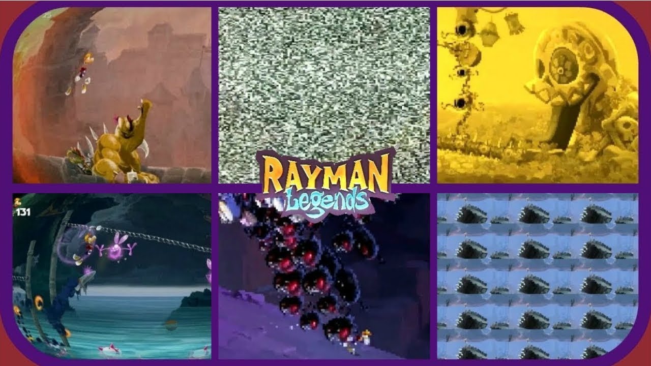 Rayman Legends: All Retro Music Levels - YouTube