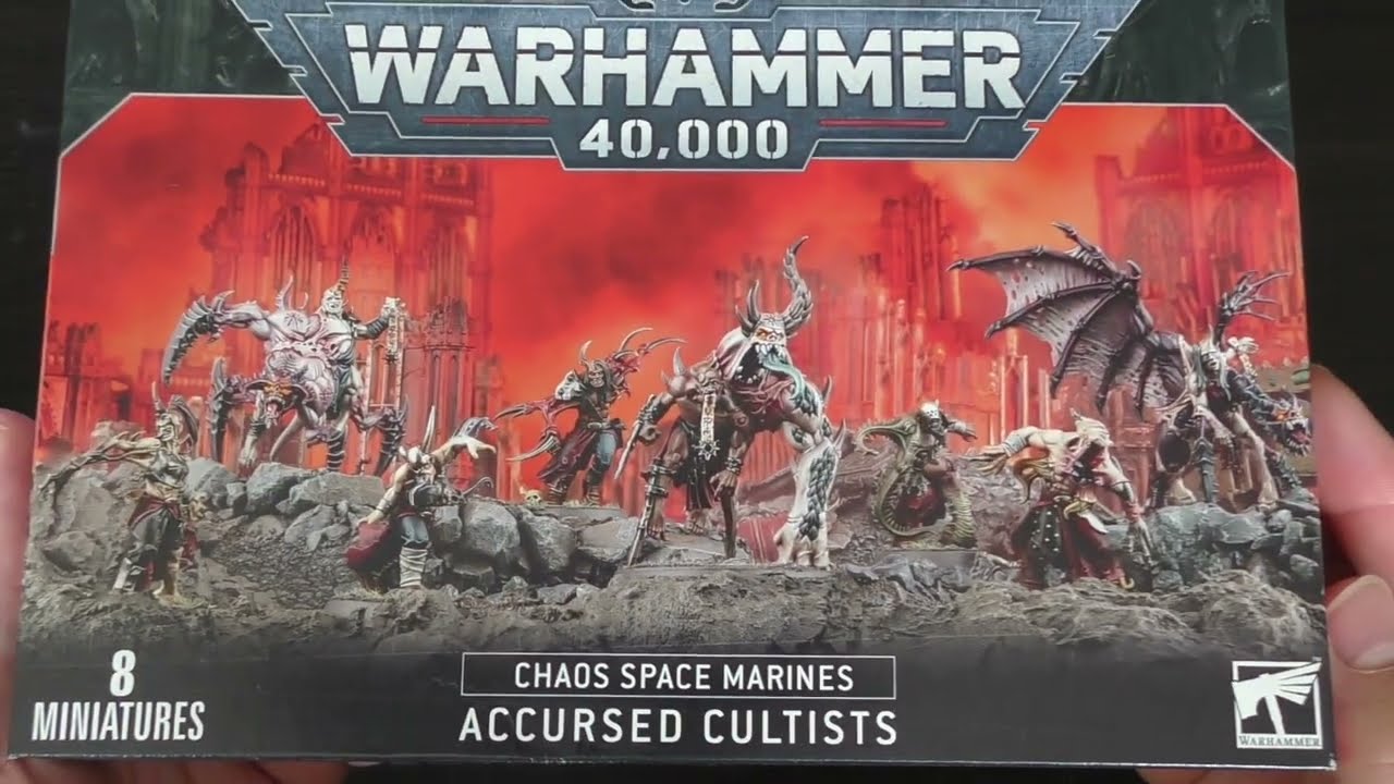 Chaos Space Marines - Accursed Cultists - Unboxing (WH40K) - YouTube