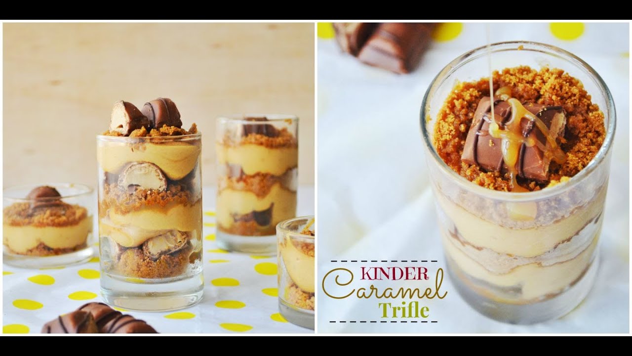 Kinder Caramel Trifle - YouTube