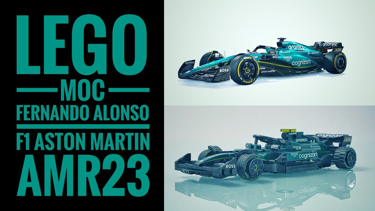 Lego MOC Fernando Alonso F1 Aston Martin AMR23 - Speed Build & Pictures ...