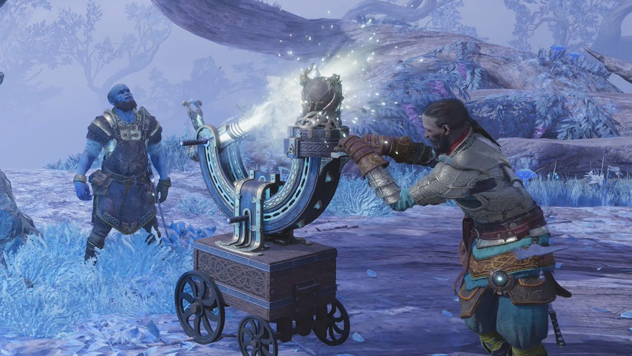 Brok & Sindri Shoot Mimir With The Bifrost Laser Into His Eyes - God of ...