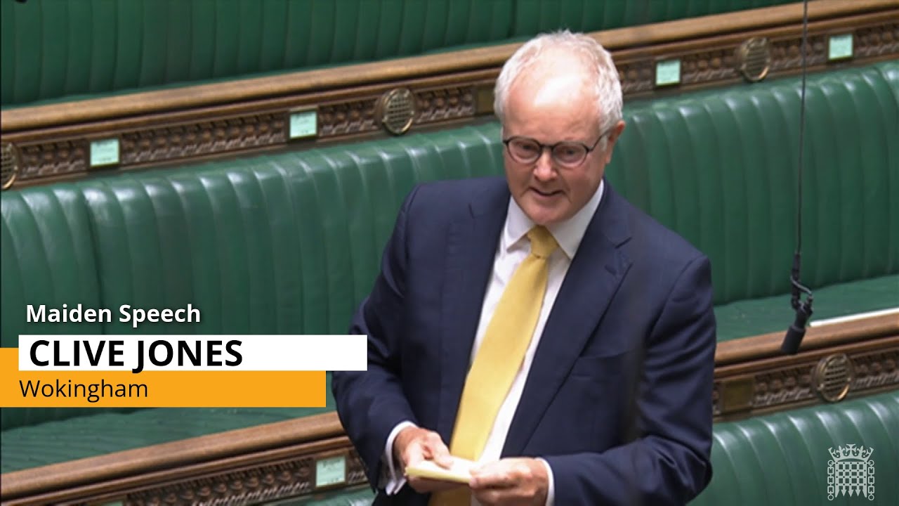 Clive Jones Maiden Speech - YouTube