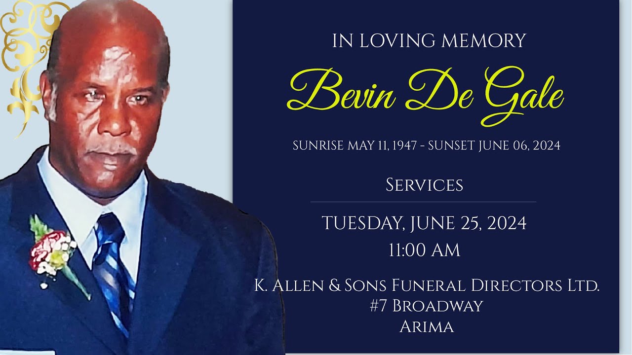 The Funeral Service of Bevin De Gale - YouTube