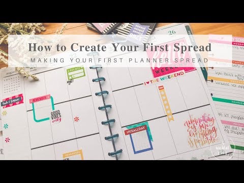 HOW TO DECORATE YOUR FIRST PLANNER SPREAD | Back to Basics - YouTube